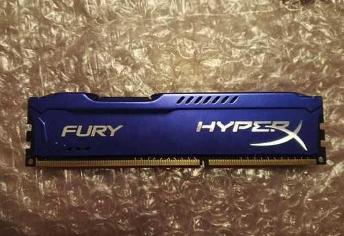 DDR3 HyperX fury Memory Blue — 4GB Module, 1866MHz