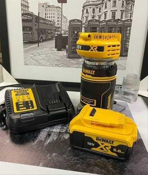 Аккумуляторный кромочный фрезер dewalt DCW600N