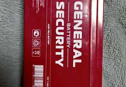 Аккумулятор 12В 7.2Ач General Security GS 7.2-12