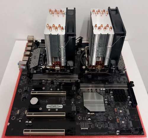 Двухпроцессорный комплект x99, 2698v3*2   охлад