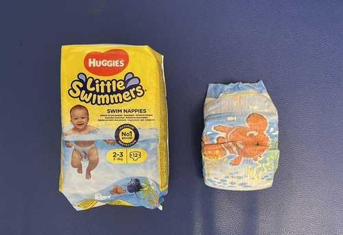 Huggies little swimmers 3-8 кг 19 шт