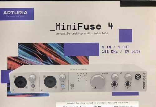 Аудио интерфейс Arturia minifuse 4 белый