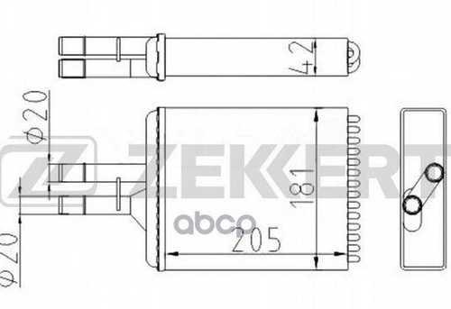 Радиатор отоп. Opel Vectra B 95- mk-5077 Zekkert