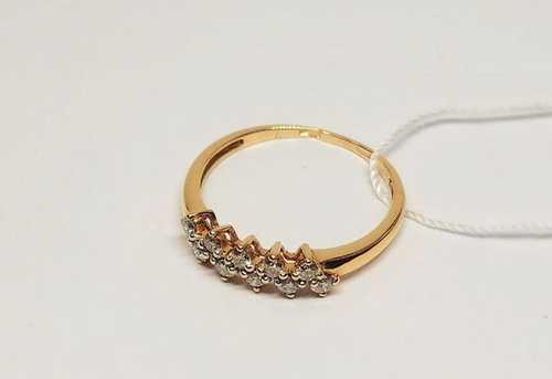 Золотое кольцо с бриллиантом 585 пробы 1,43 р.17