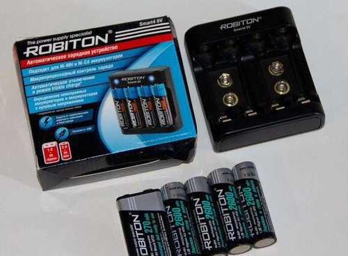 Зарядное устройство Robiton Smart4 + 5 Аккумулятор