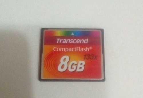 Карта памяти Transcend Compact Flash 8gb