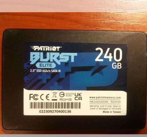 SSD patriot 240gb