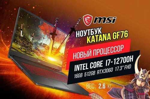 MSI katana GF76 i7-12700H 16GB 512GB RTX3060