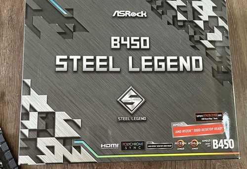 Матринская плата Asrock B450 steel legend