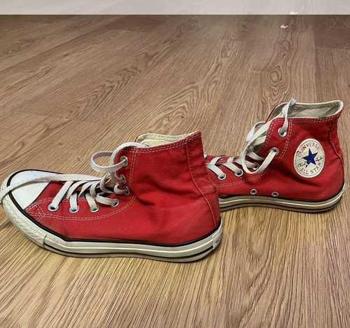 Кеды converse высокие 38 красные