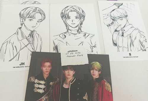 Ateez открытки Чонхо,Сан,Есан
