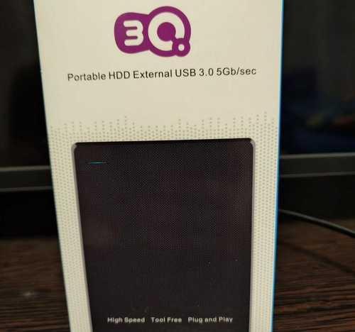 Внешний жесткий диск 3Q на 500 Гб Usb 3.1