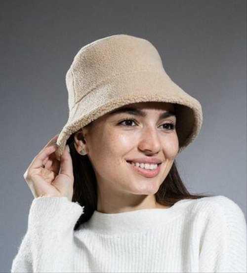 Панамка меховая шапка для женщин
