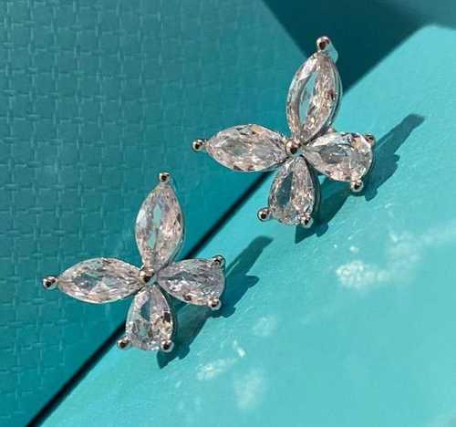 Серьги гвоздики в стиле tiffany