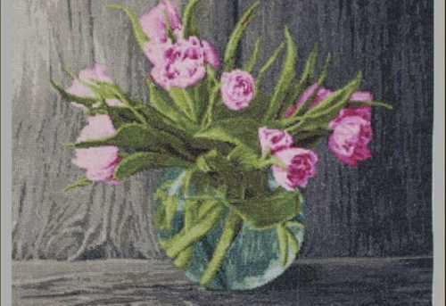 Вышитая картина "Голландские тюльпаны"