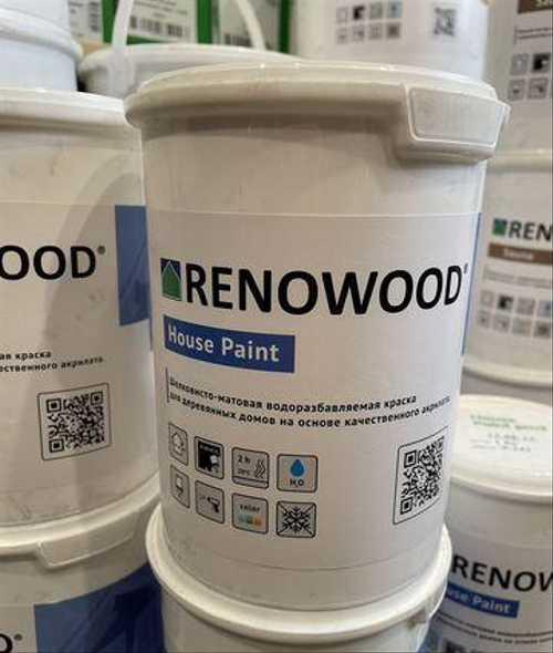 Renowood House Paint Укрывная краска по дереву Уфа