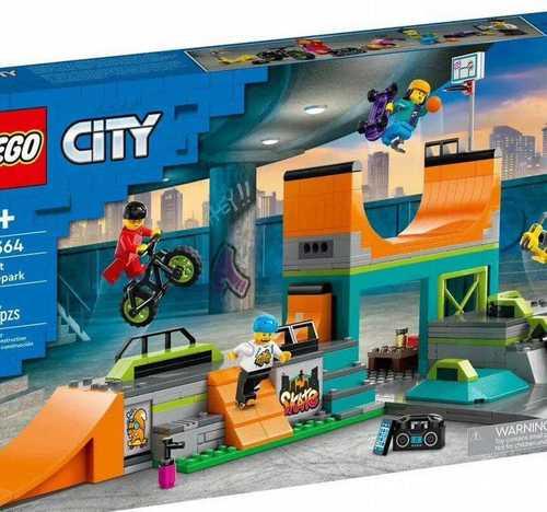 Lego city уличный скейт парк 60364