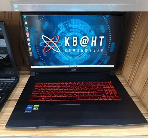 Новенький MSI 17" 12450H 16gb 512gb RTX 3050