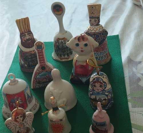 Сувенирные колокольчики фарфор