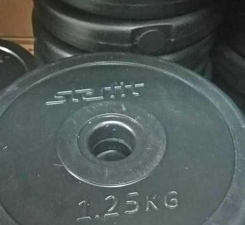 Диск пластиковый BB-203 1,25 кг, d26 мм, черный
