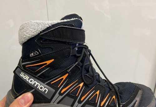 Сапоги ботинке зимние salomon 35 21.5см