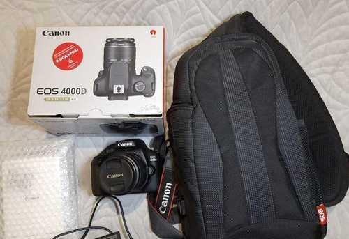 Фотоаппарат Canon EOS 4000D в идеальном состоянии