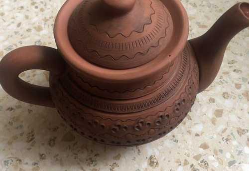 Чайник заварочный глиняный ручной работы
