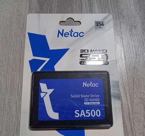 Новый SSD netac 256гб, 2.5