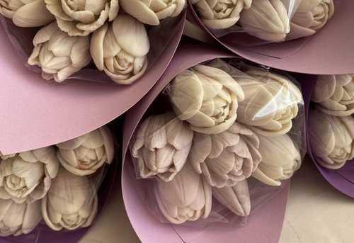 Букет шоколадных тюльпанов на 14 февраля