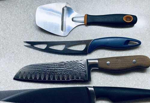 Кухонные ножи (IKEA, Fiskars, Tescoma), ножеточка