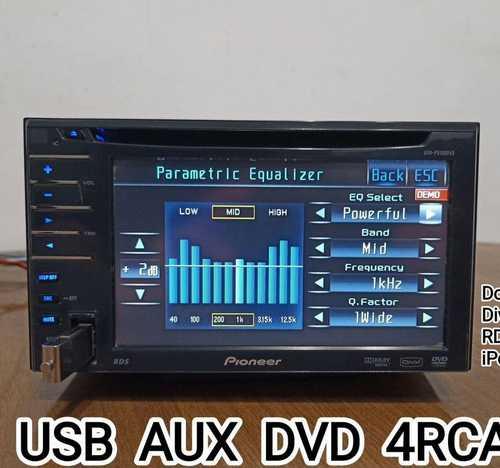 Магнитола 2Din Pioneer AVH-3100DVD с USB AUX DVD