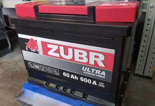 Аккумулятор автомобильный Zubr Ultra 60Ah
