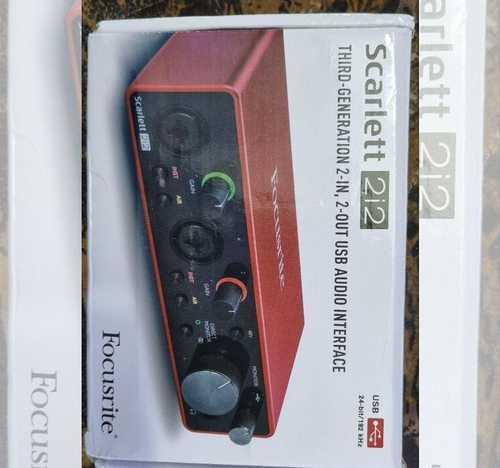 Звуковая карта focusrite scarlett 2i2