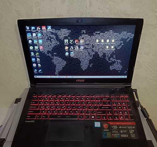 Игровой ноутбук msi gp62m 7rex leopard pro