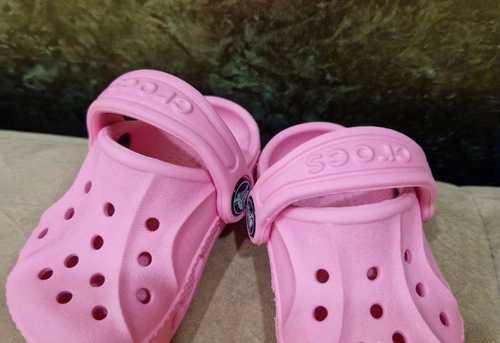 Crocs c4 для девочки состояние новых, размер 20-21