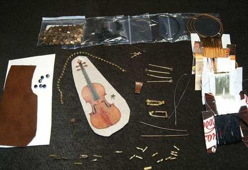 Набор для вышивки броши Скрипка