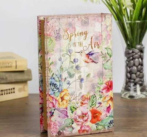 Шкатулка-книга, сейф, "Весна в воздухе"