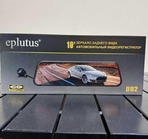 Видеорегистратор зеркало Eplutus d82 с камерой