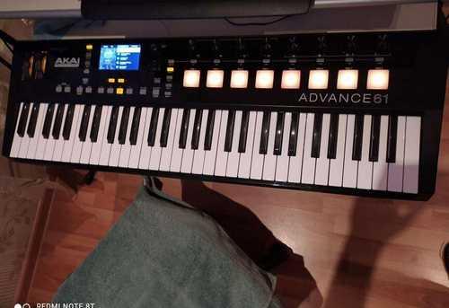 Akai Advance 61 midi клавиатура