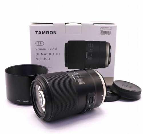 Tamron SP 90mm f/2.8 Di Macro 1:1 VC USD Canon в упаковке