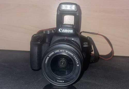 Фотоаппарат canon eos 4000d ef-s 18-55 iii kit
