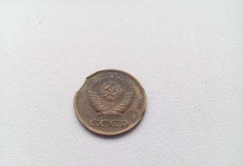 Монета 1 копейка 1982 года с браком