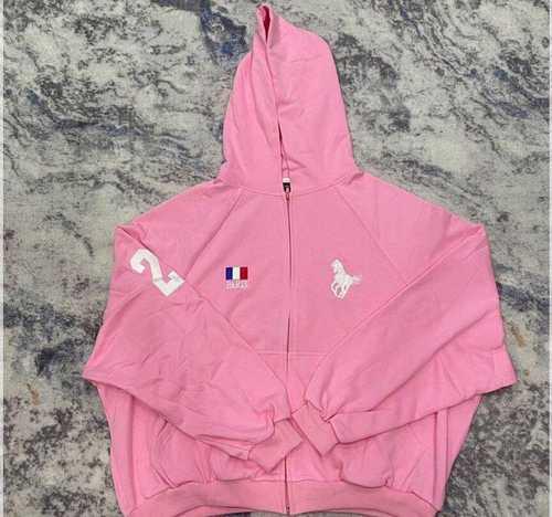 Зип худи balenciaga polo pink