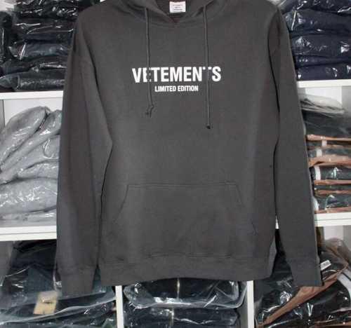 Худи Vetements oversize серый цвет (Арт.83166)