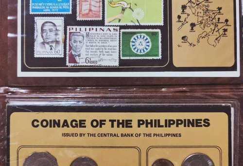 Коллекционный набор Марки/Монеты Филиппины