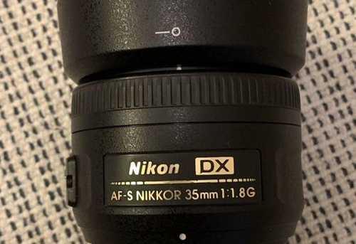 Объектив Nikon AF-S Nikkor 35 mm 1.8 G