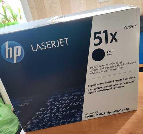 Оригинальный картридж HP laserjet Q7551x