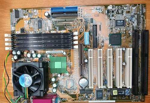 Ретро-комплект asus cubx-L + Pentium III 650 MHz