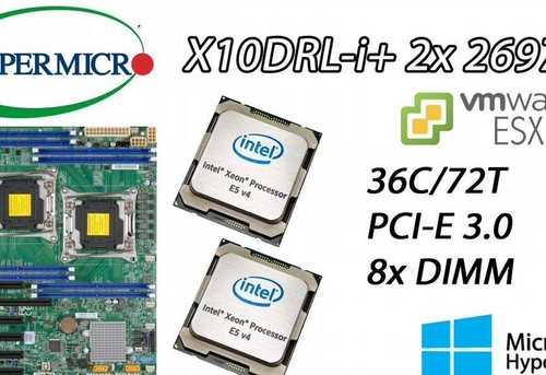 X10DRL-i + 2x 2697v4 комплект на базе LGA2011-3