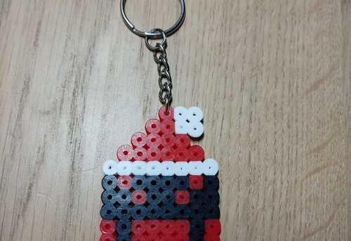 Брелок Паук Minecraft в шапке